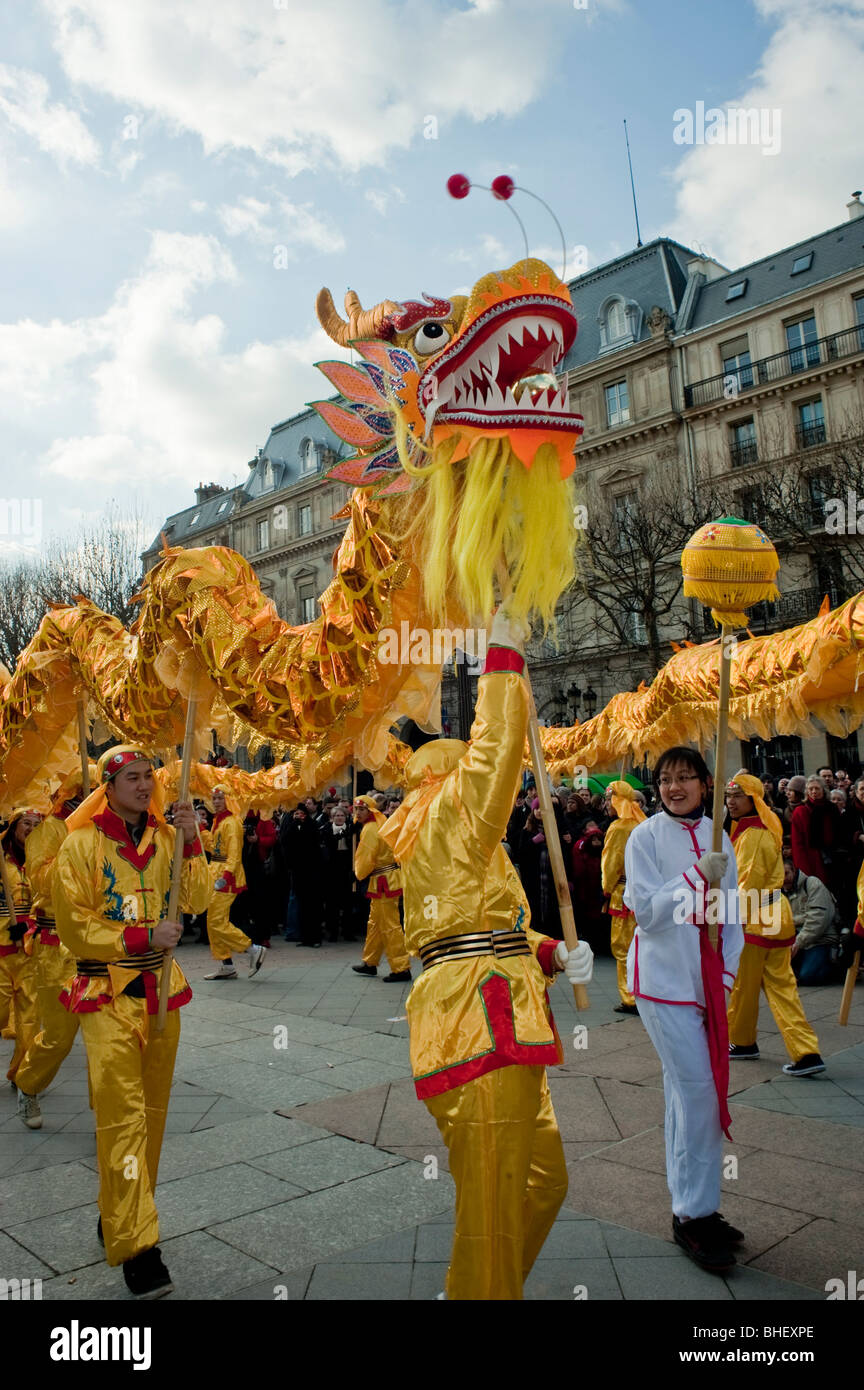 Paris, France, Asians Celebrating "Chinese New year" Annual Street ...