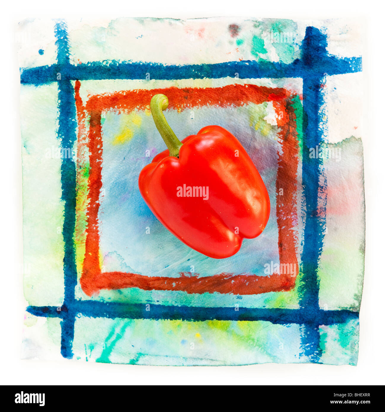 Hand red sweet pepper Cut Out Stock Images & Pictures - Alamy