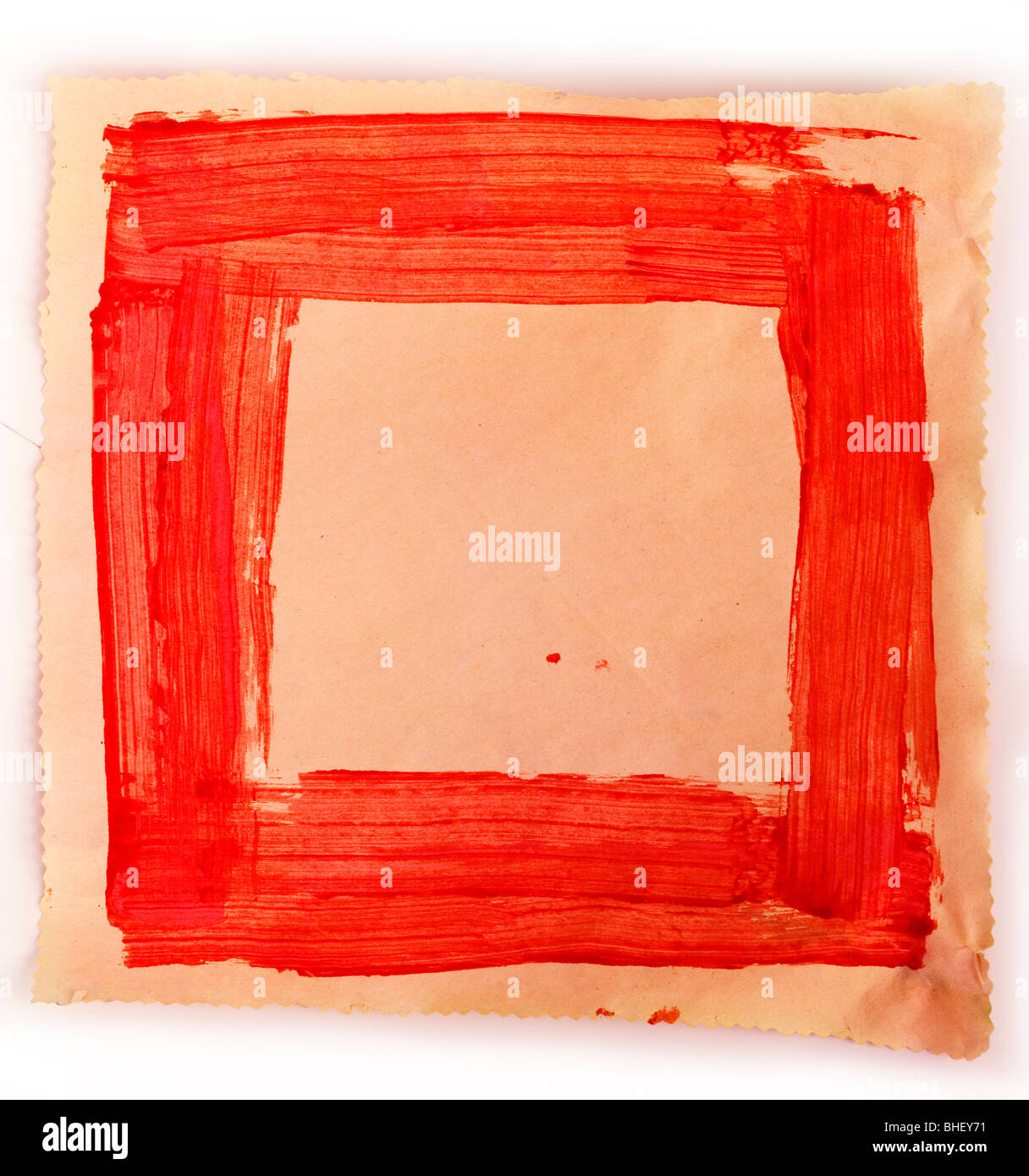 Abstract page border painted red hi-res stock photography and images ...