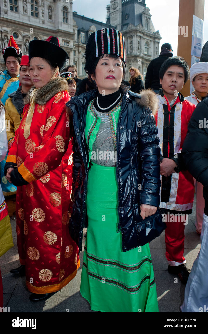 Paris, France, Asians Celebrating "Chinese New year" Annual Carnival ...