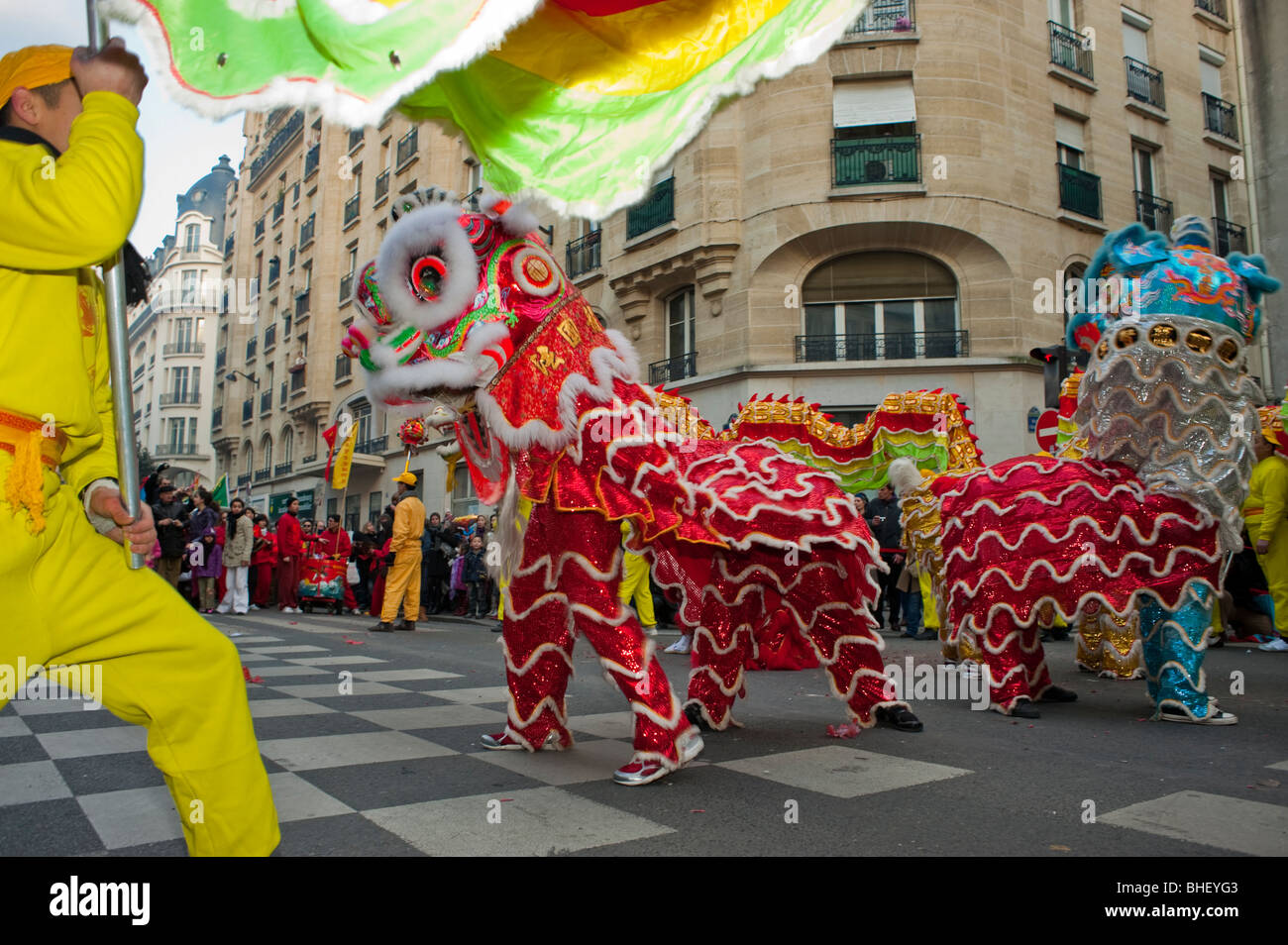 Paris, France, Chinese New Year, Street Carnival, Celebration ...