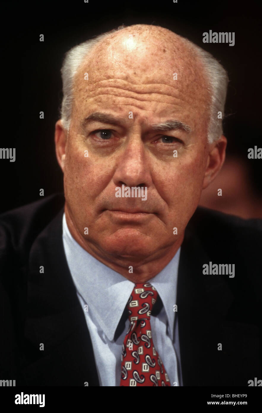 C. Michael Armstrong, CEO of AT&T testifies in Congress July 7, 1998 in ...