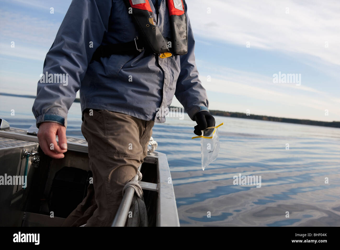 Standing transportation nautical vessel sea examining hi-res stock ...