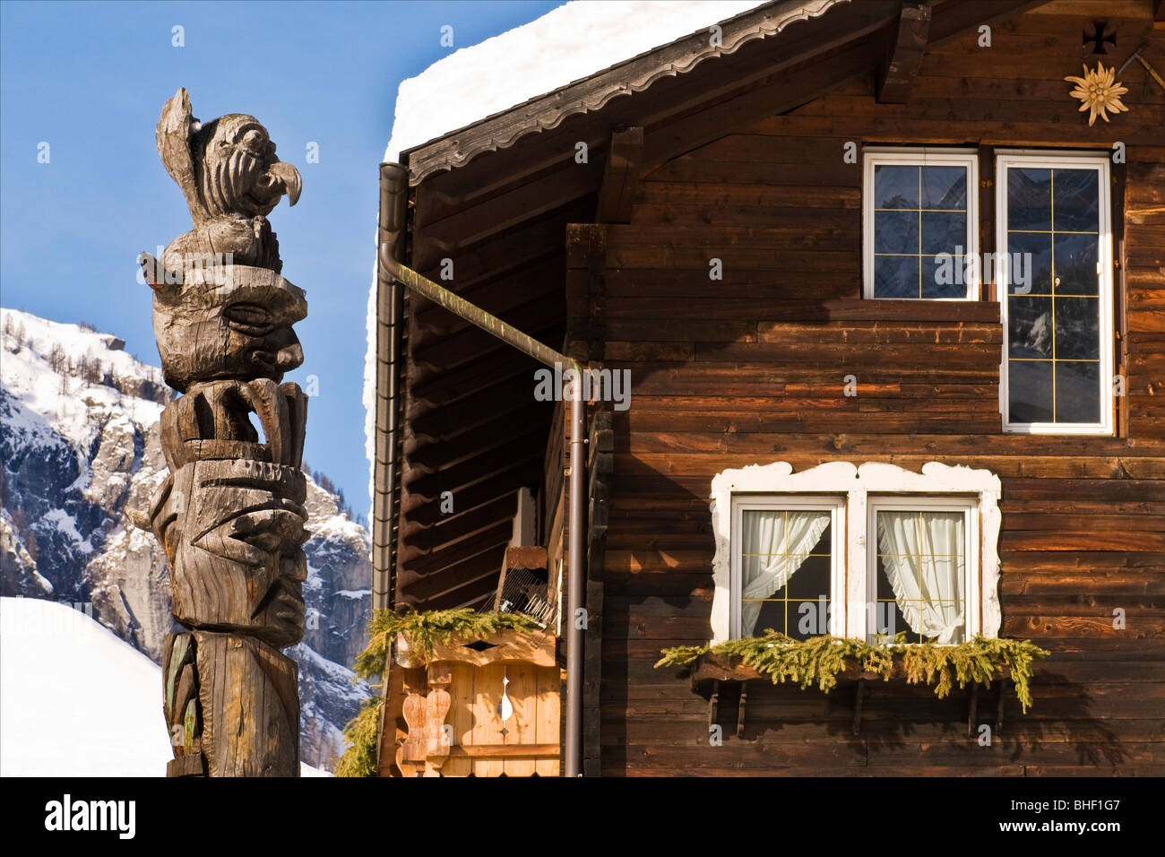 Traditional houses, Formazza, Val Formazza, Italy Stock Photo - Alamy
