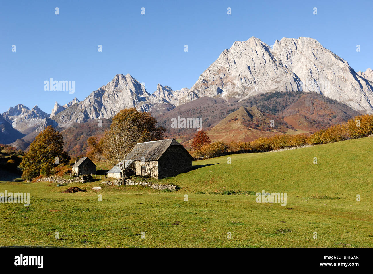 Aspe Valley in the Béarn (former province of France) (64 Stock Photo ...