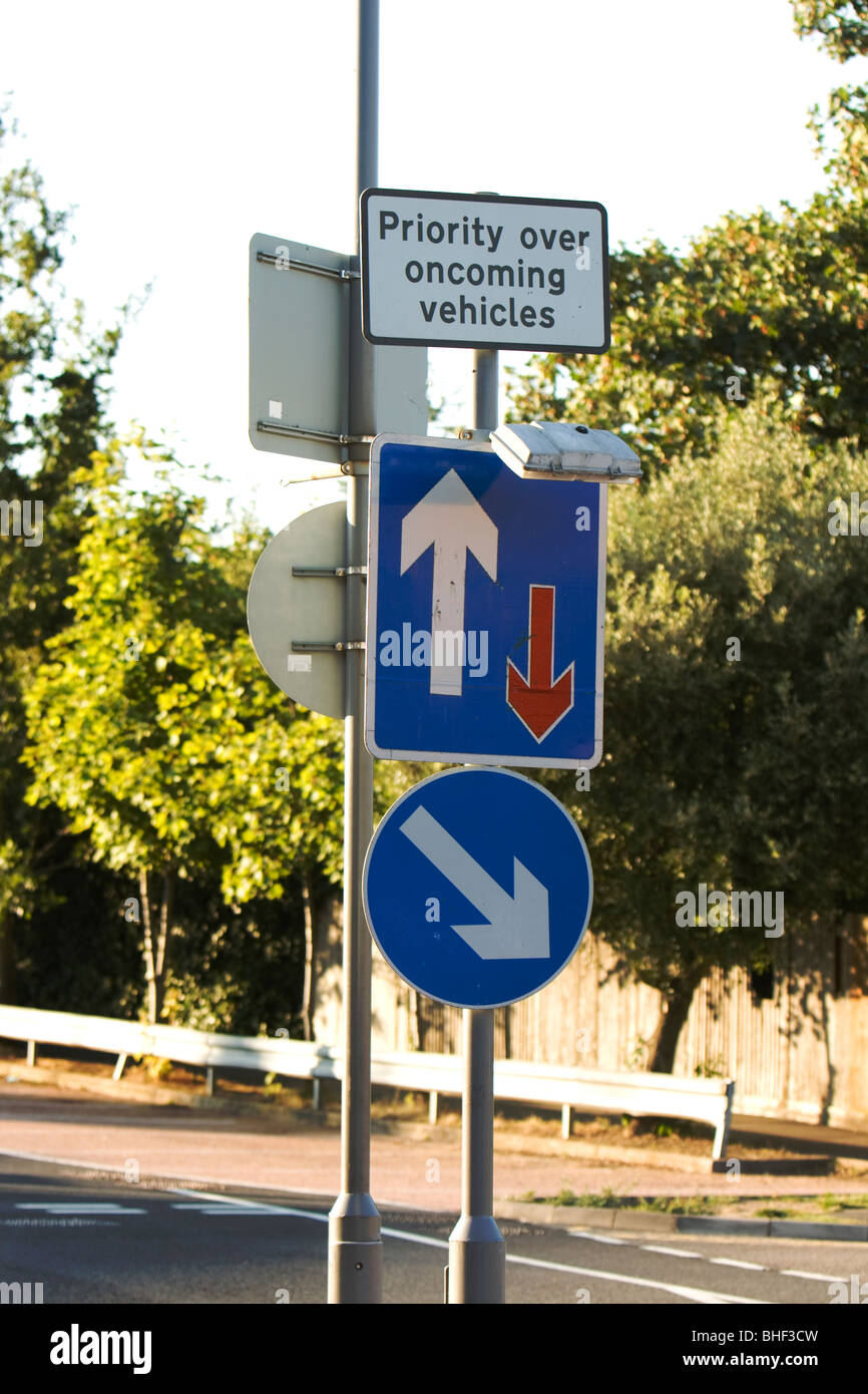 confusing street sign Sevenoaks Kent Stock Photo - Alamy