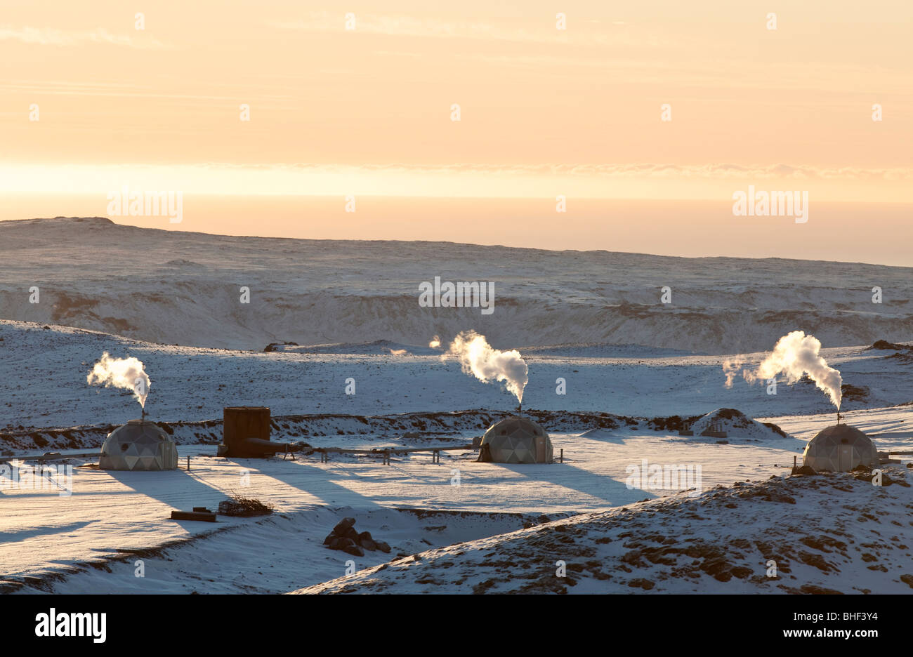 The geothermal Powerplant at Hellisheidi, Iceland Stock Photo - Alamy