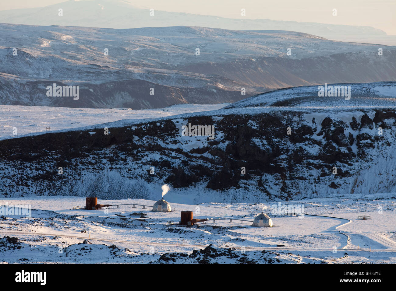 The geothermal Powerplant at Hellisheidi, Iceland Stock Photo - Alamy