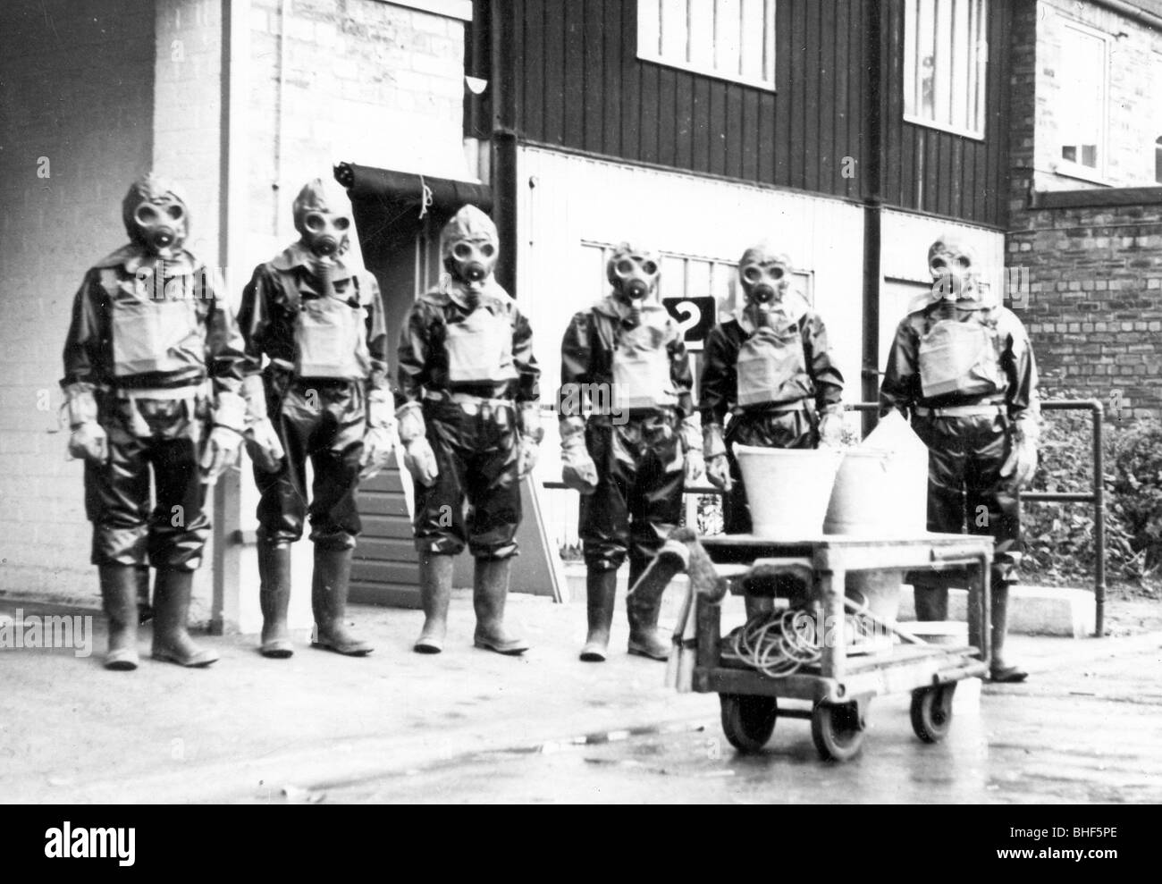 The Duncan’s factory decontamination unit dressed in their suits ...