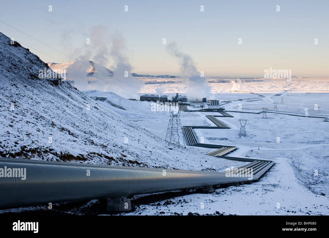 Geothermal powerplant at Hellisheidi, Iceland Stock Photo - Alamy
