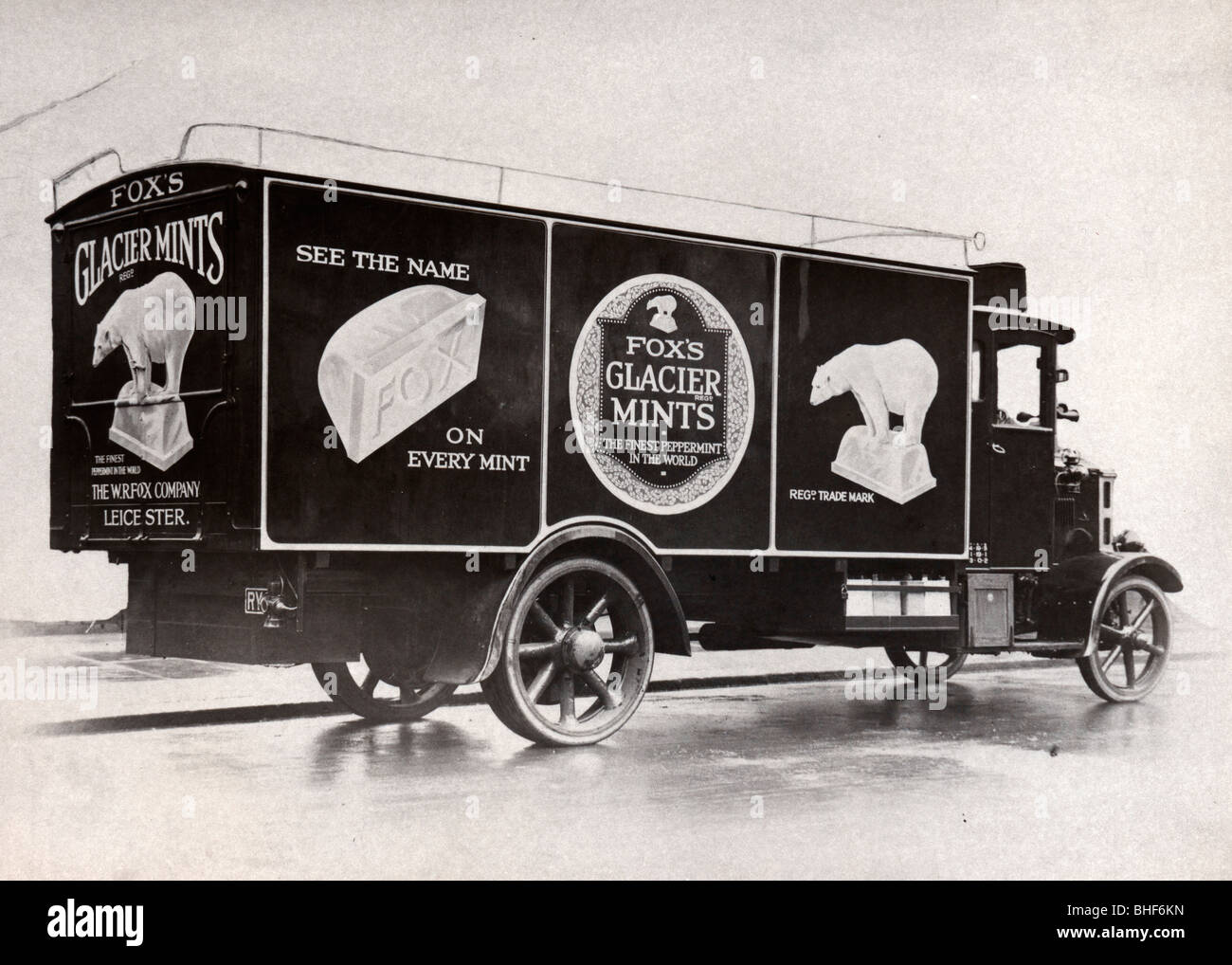Lorry in Fox’s Glacier Mints livery, 1924. Artist: Unknown Stock Photo ...
