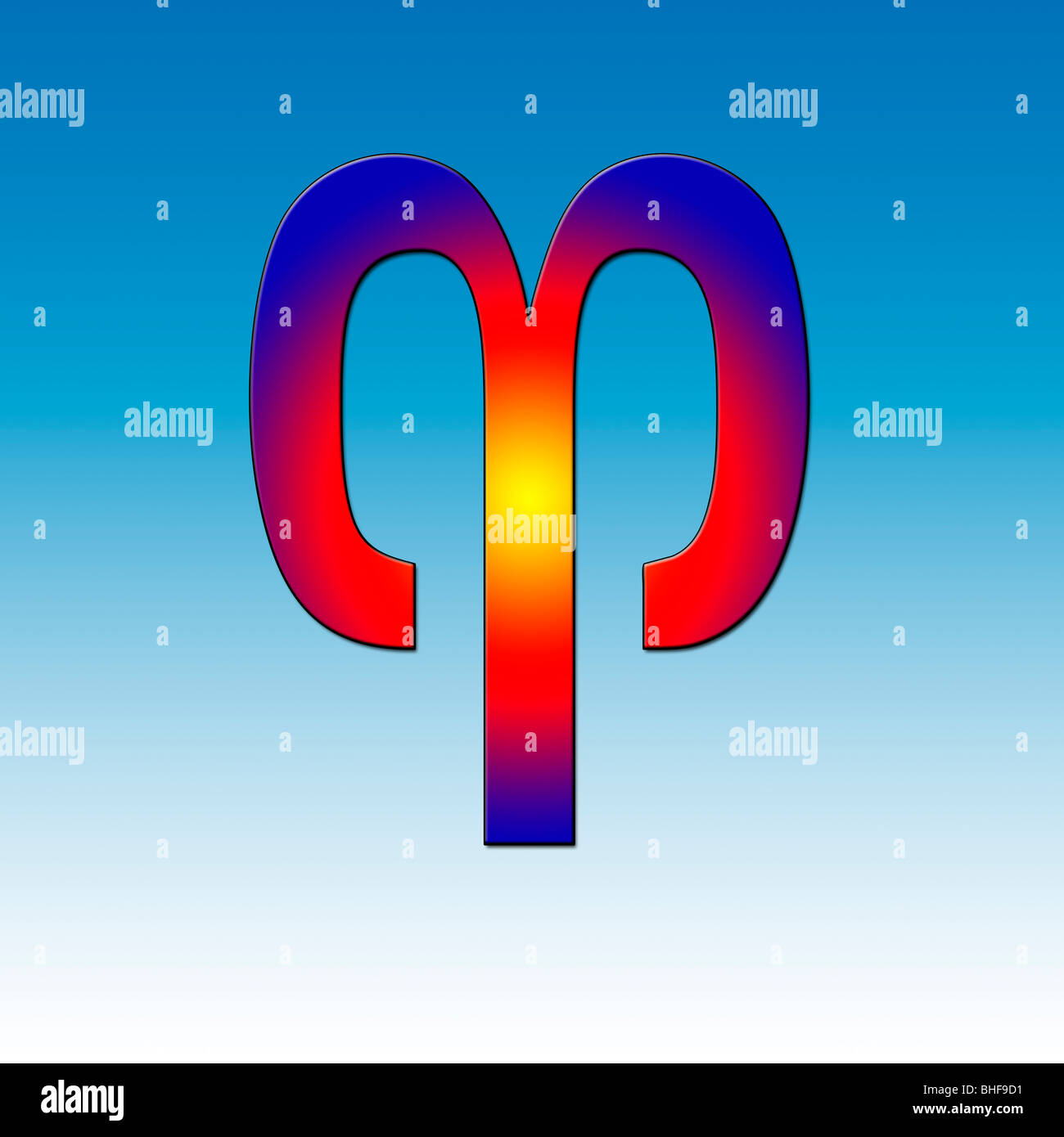 Aries Zodiac Astrology Sign Stock Photo - Alamy