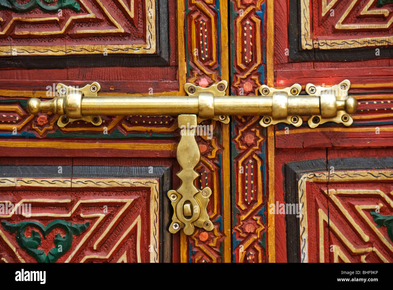 Arabic Door Bolt Stock Photo - Alamy