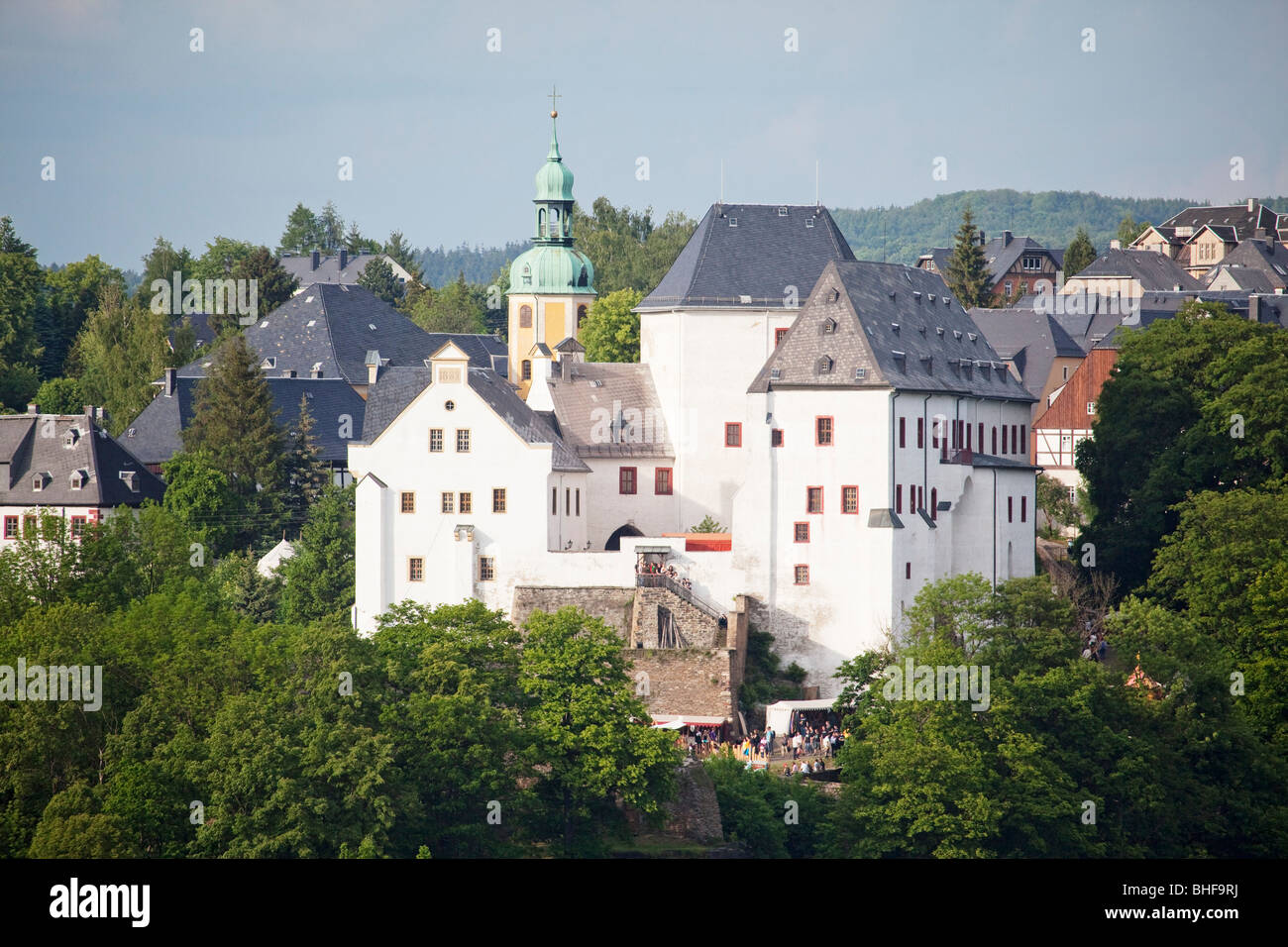 Wolkenstein castle, Wolkenstein, Ore mountains, Saxony, Germany Stock ...
