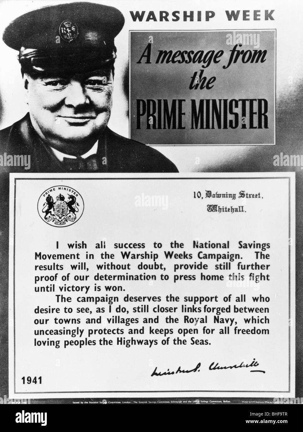 Warship Week poster, 1941. Artist: Unknown Stock Photo - Alamy