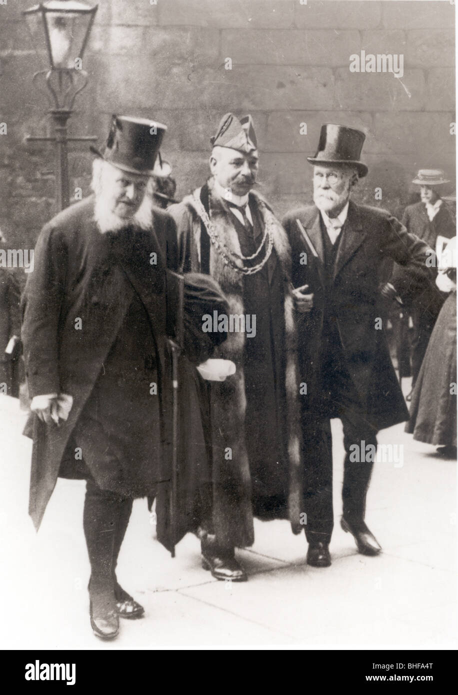 Joseph Rowntree (right) on the occasion of receiving the Freedom of the ...