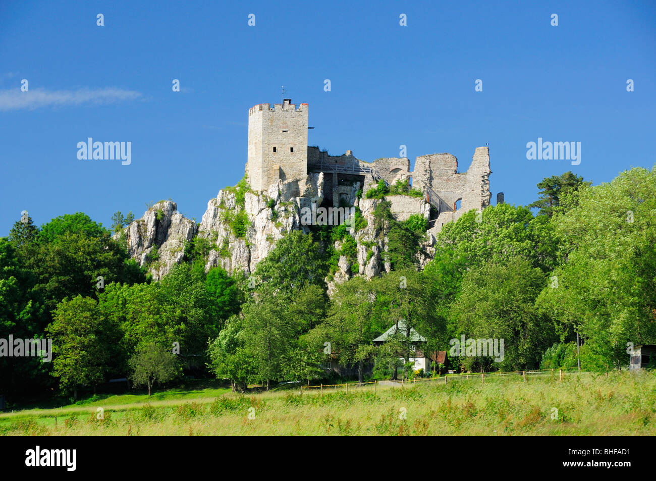 Castle ruin Weissenstein, Regen, Bavarian Forest, Lower Bavaria ...