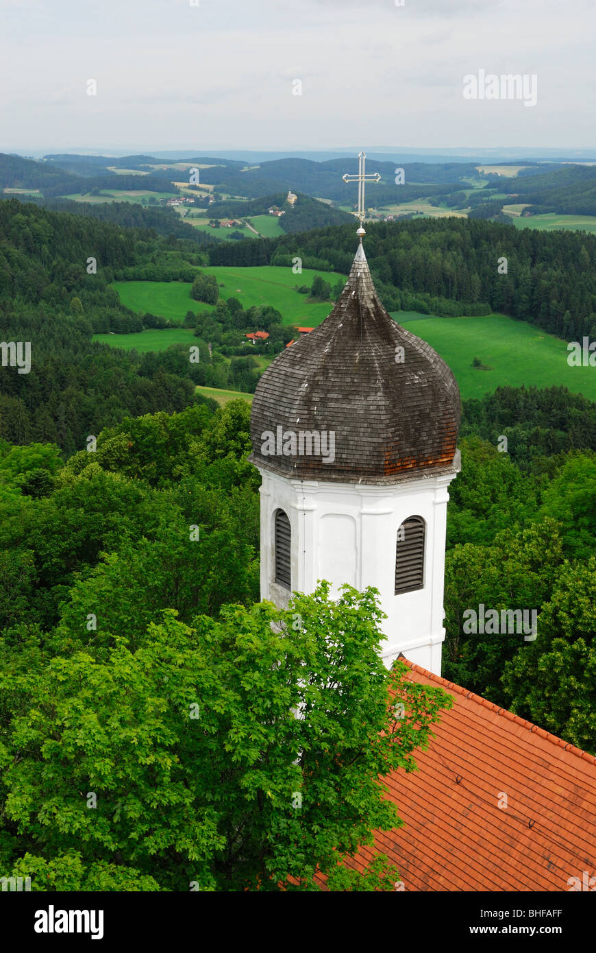 Spire chapel castle falkenstein bavarian hi-res stock photography and ...