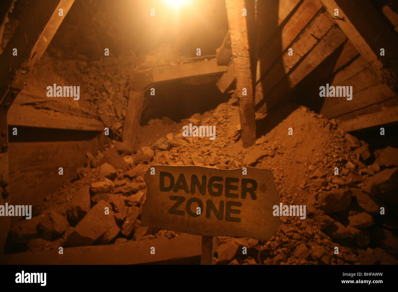 Collapsed lateral tunnel of the Malinta Tunnel, Corregidor, Manila Bay ...
