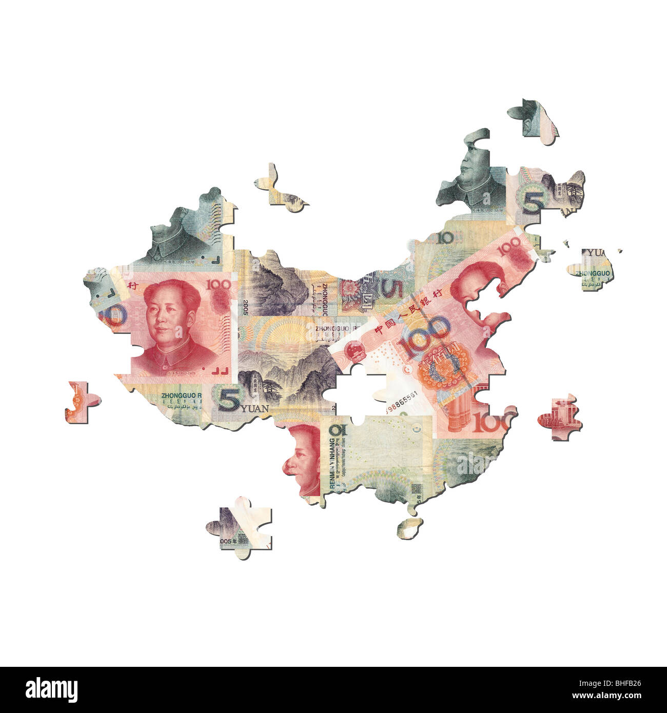 Yuan china map Cut Out Stock Images & Pictures - Alamy