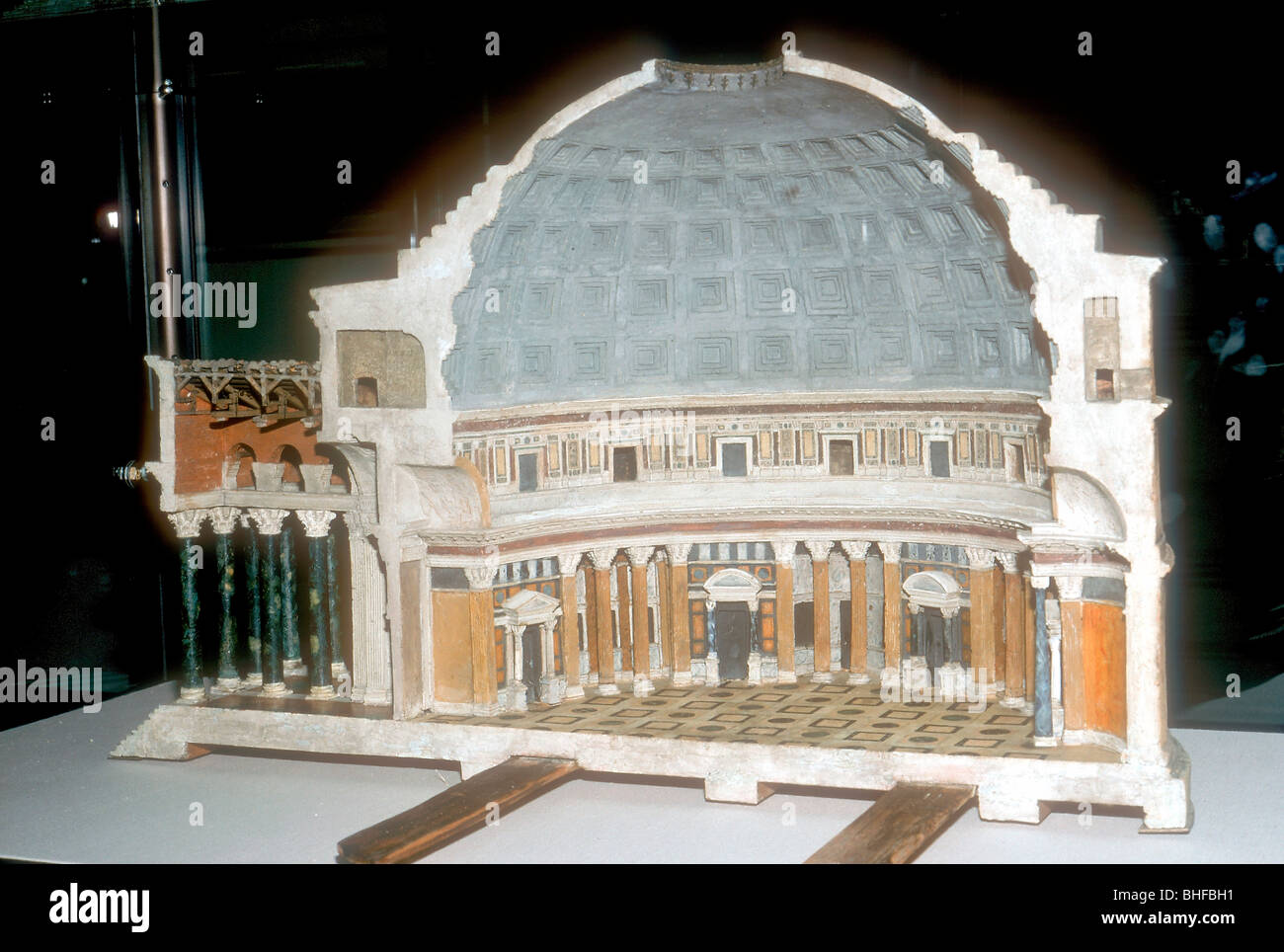 Cutaway model of the Pantheon, Rome. Artist: Unknown Stock Photo - Alamy
