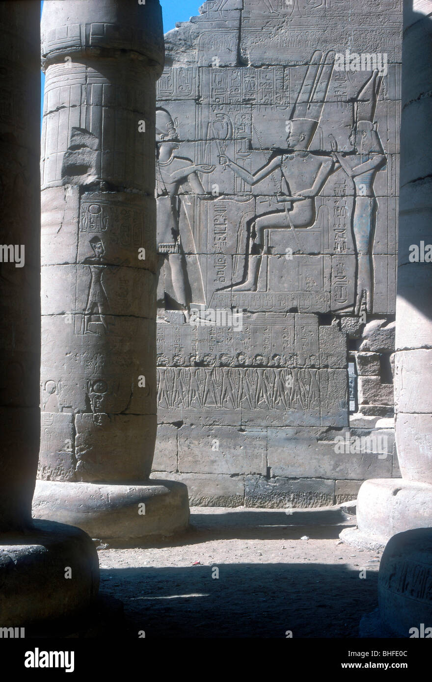 Luxor egypt ramesseum ii relief hi-res stock photography and images - Alamy