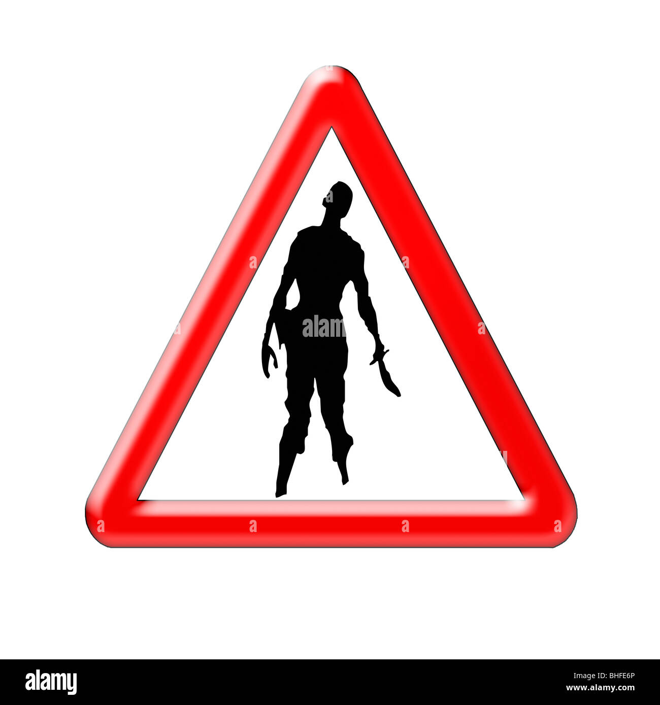 Warning Zombies! Graphical representation using Road Warning Sign with ...
