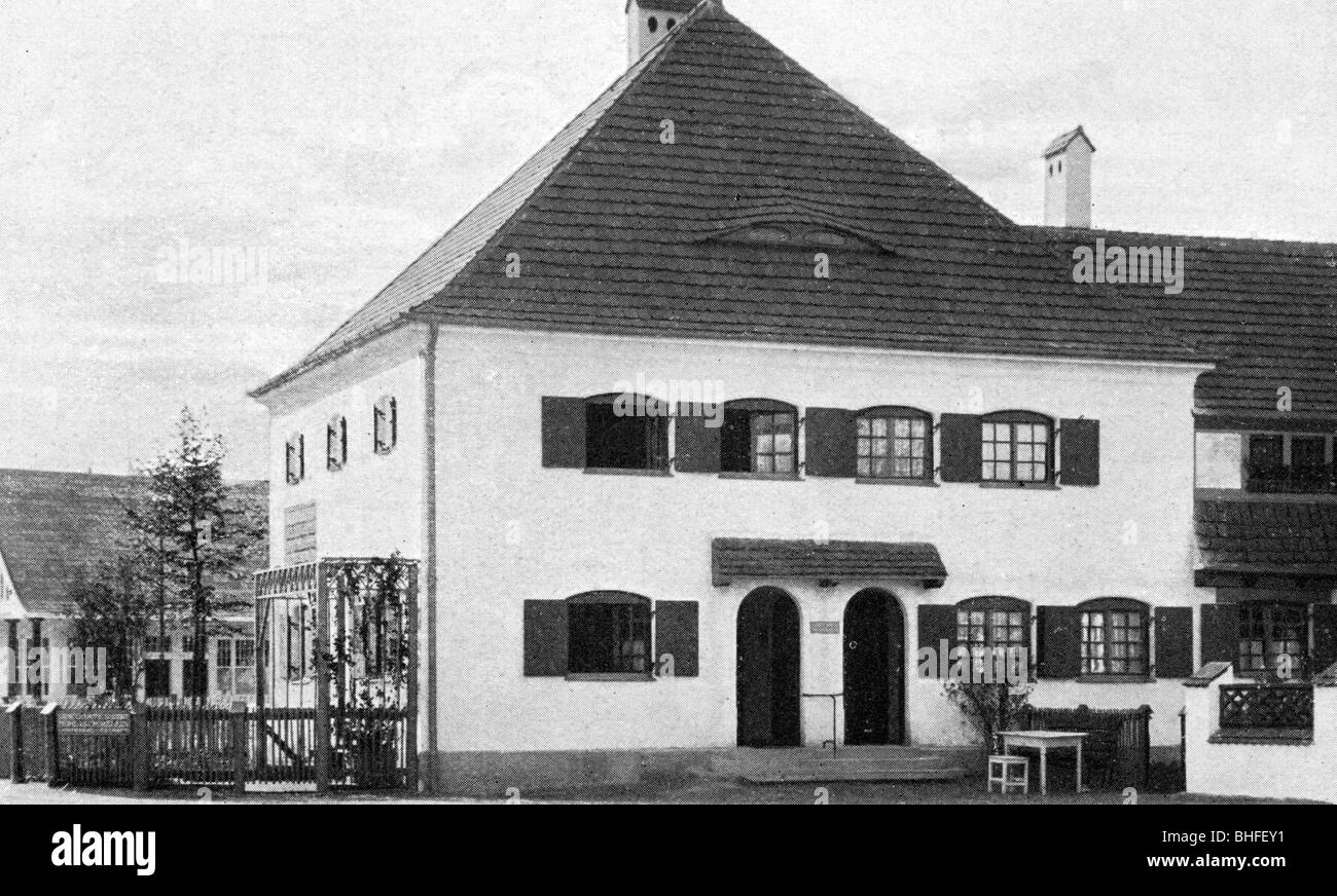 exhibitions, "Munich 1908", architecture, labourer's house at the ...