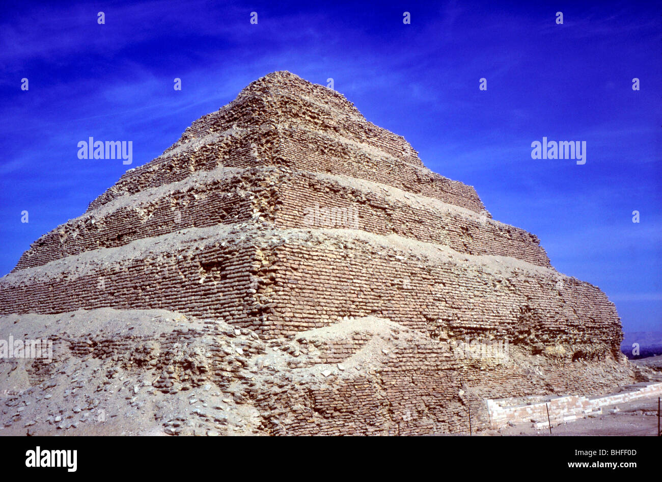 Step Pyramid of King Djoser (Zozer), Saqqara, Egypt, 3rd Dynasty, c2600 ...