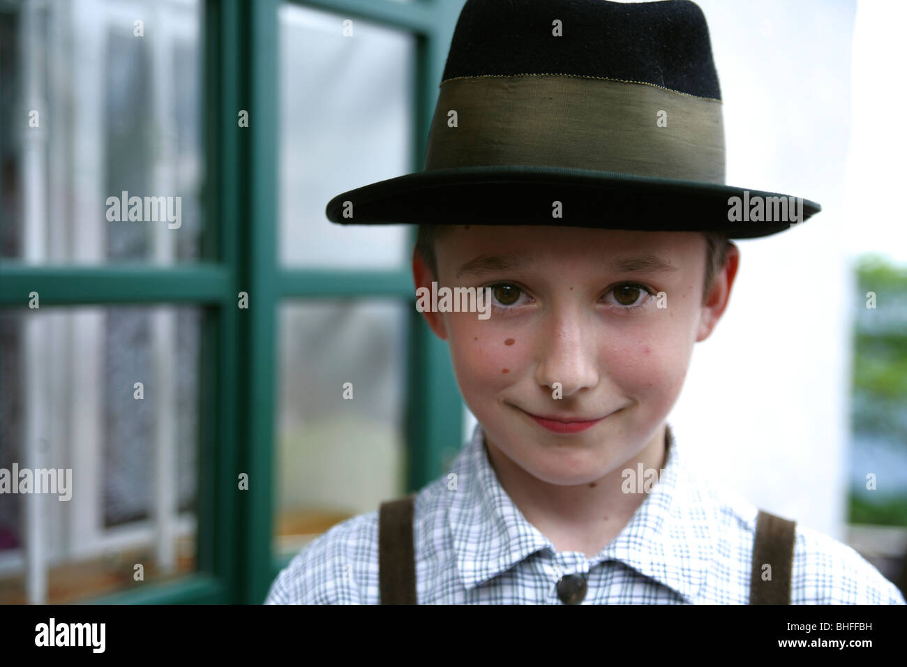 Boy wearing traditional hat hi-res stock photography and images - Alamy