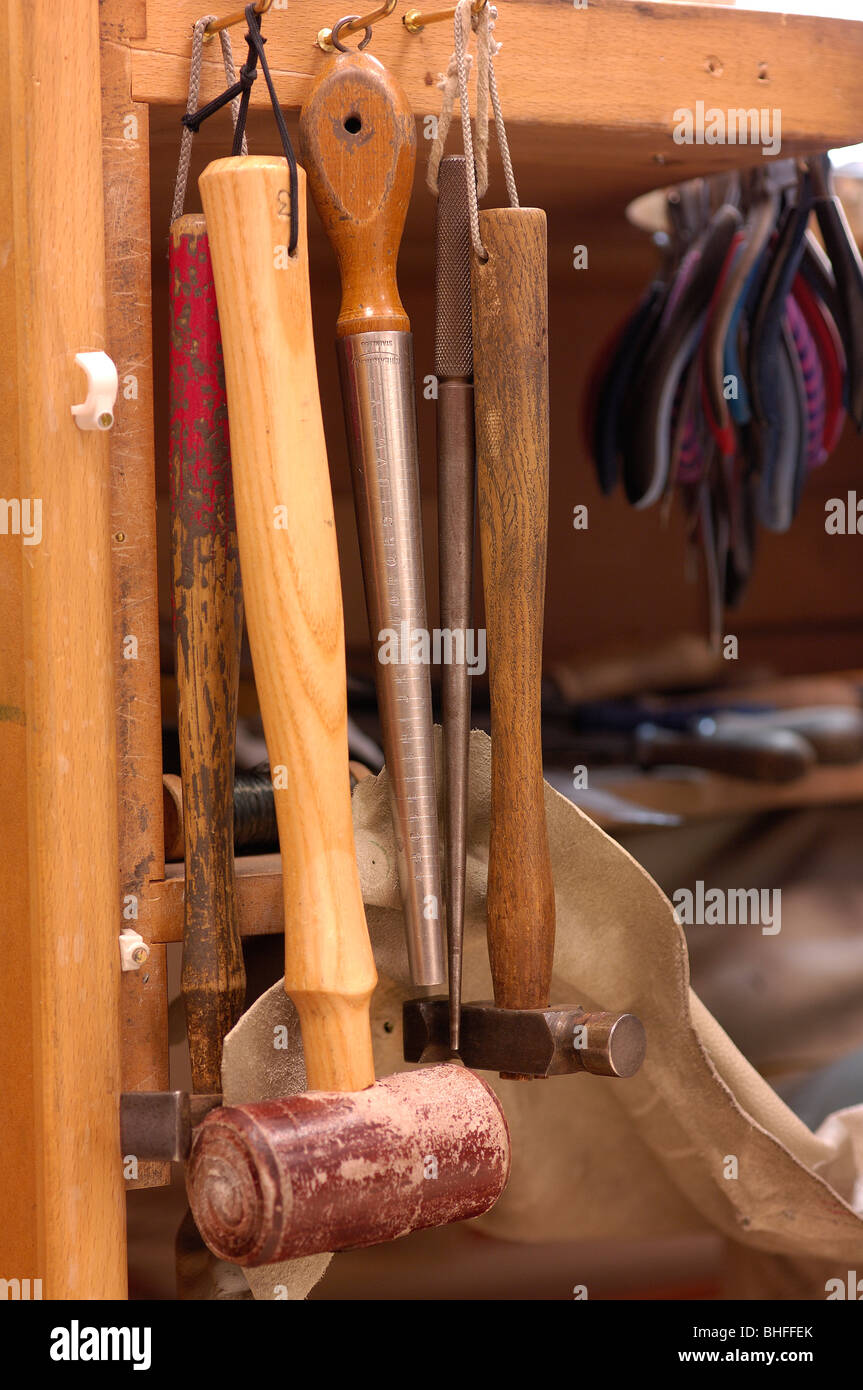 hammer mallet ring gauge hooks pegs PT Stock Photo - Alamy