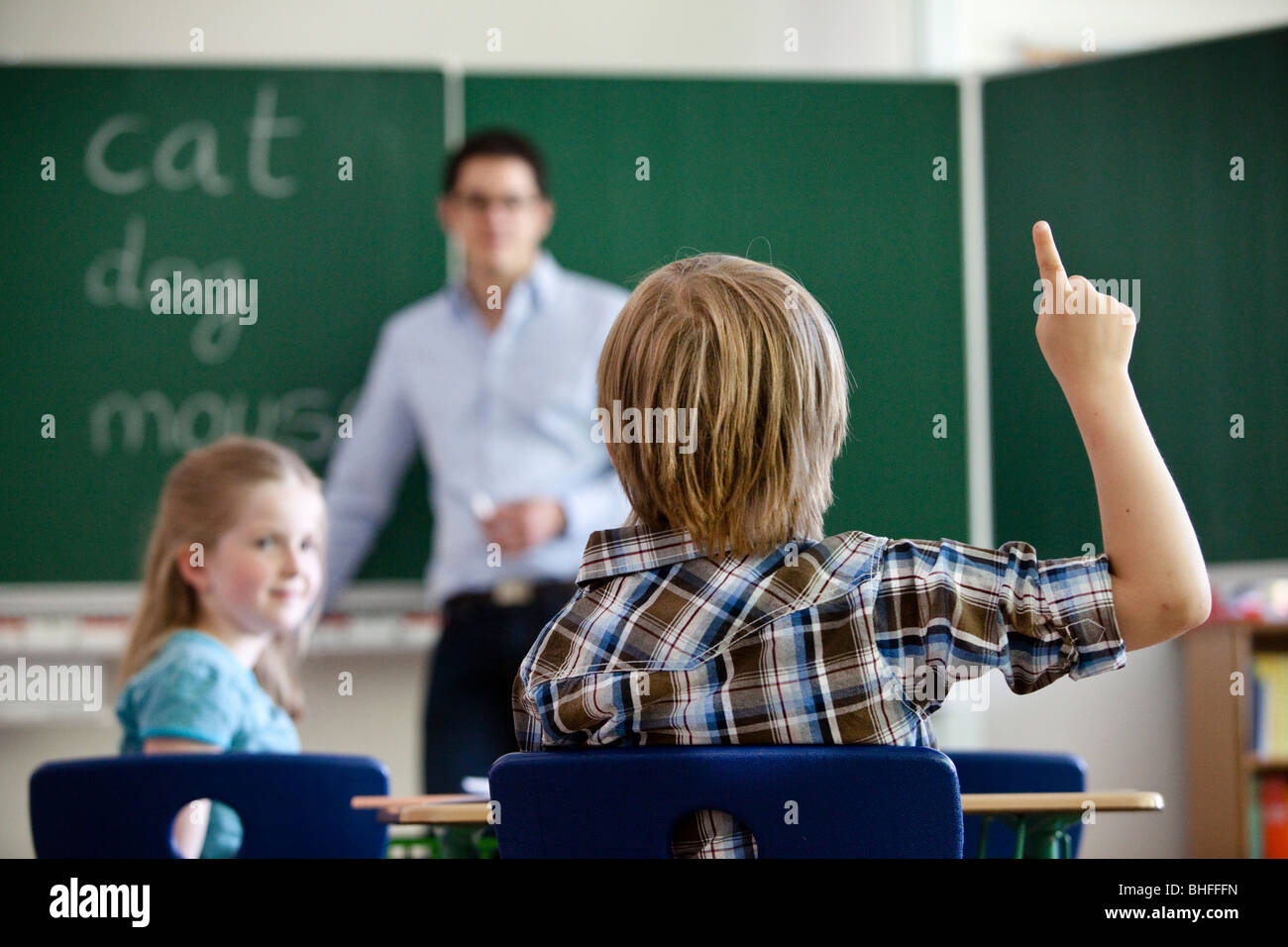 Pupils and teacher in classroom, Hamburg, Germany Stock Photo - Alamy