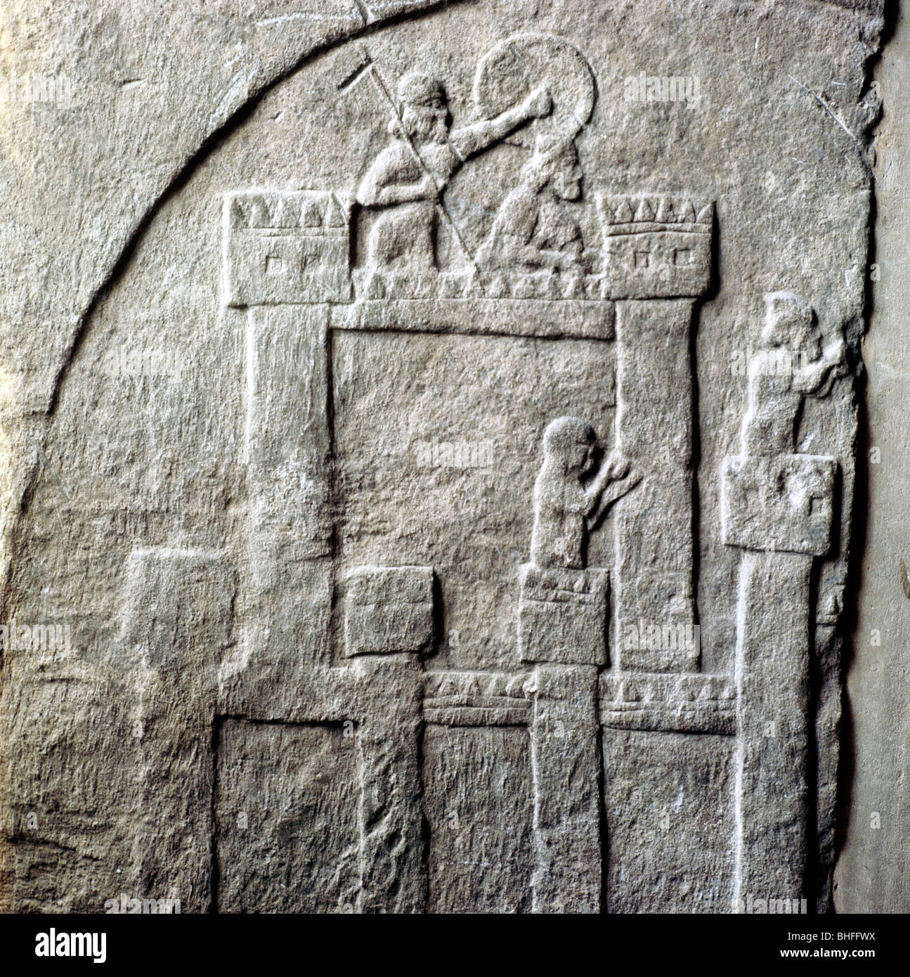 Relief of a besieged fortress, Kalakh, c8th century BC. Artist: Unknown ...