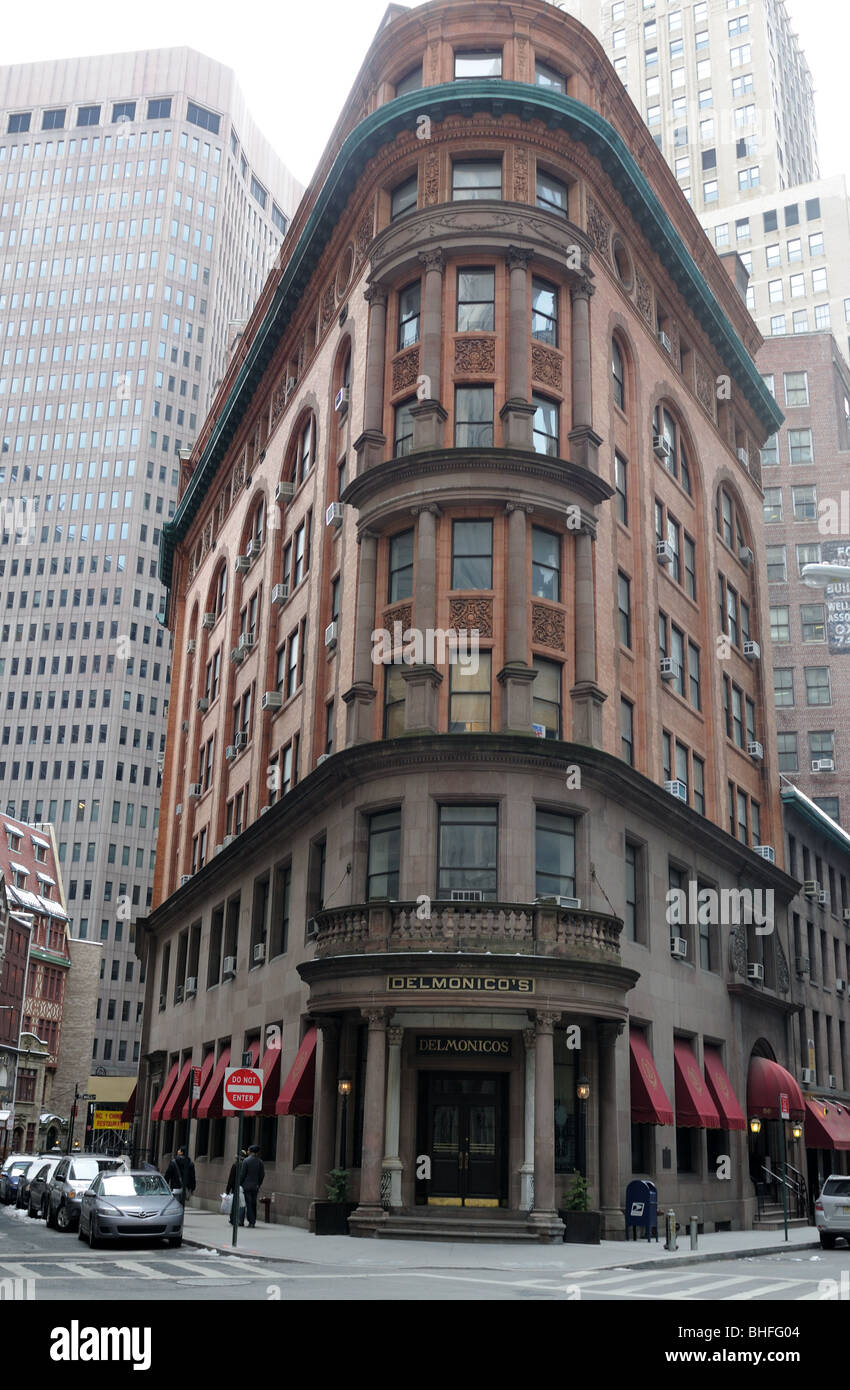 Delmonico's restaurant in Lower Manhattan's Financial District dates ...