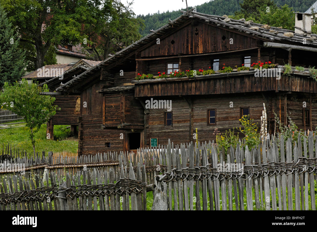 Farmhouse and farm in the South Tyrolean local history museum at ...