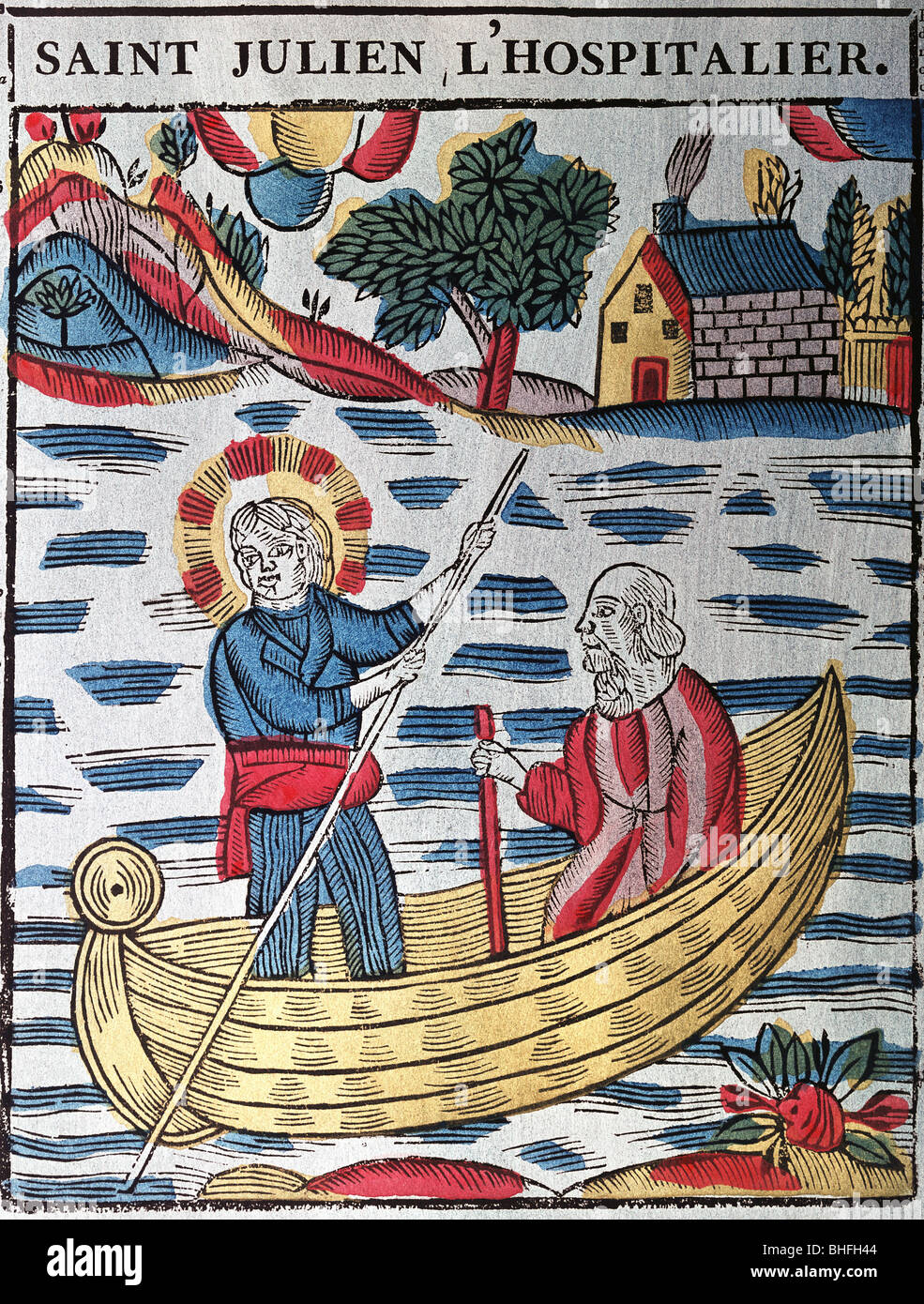 religion, christianity, saints, Julian the Hospitaller, coloured ...