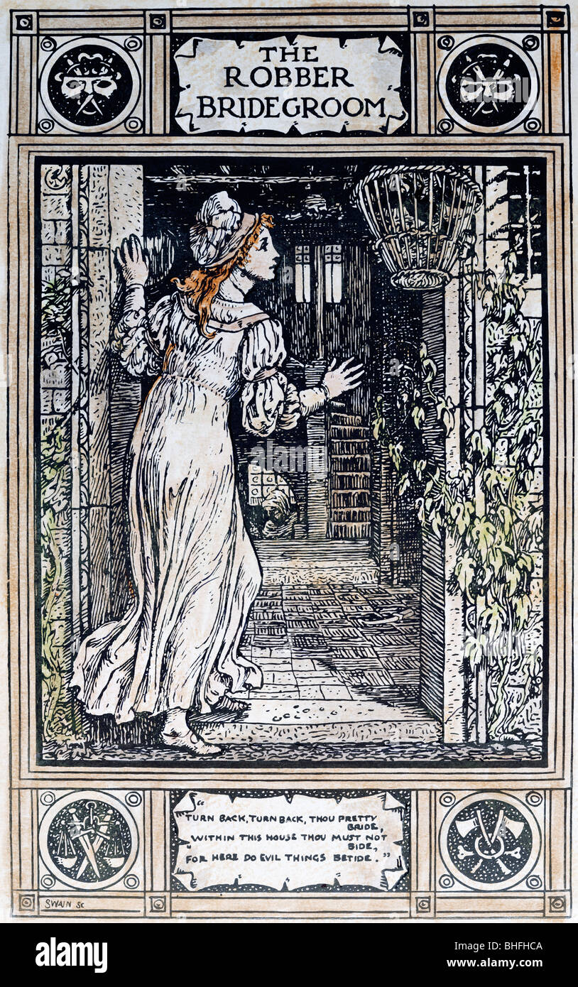 literature, fairy tales, Brothers Grimm, "The Robber Bridegroom ...