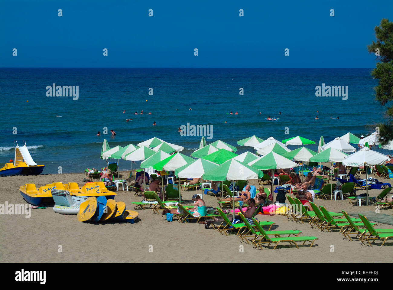 Stalis Beach, Crete, Greece Stock Photo - Alamy