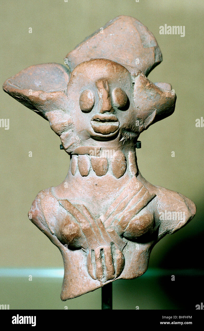 Terracotta female figure, Indus Valley, Mohenjo-Daro, 2500-2000 BC ...