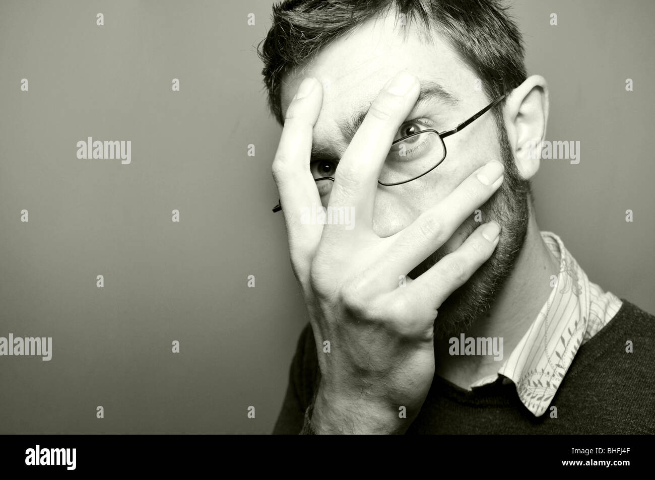 Hand over face hi-res stock photography and images - Alamy