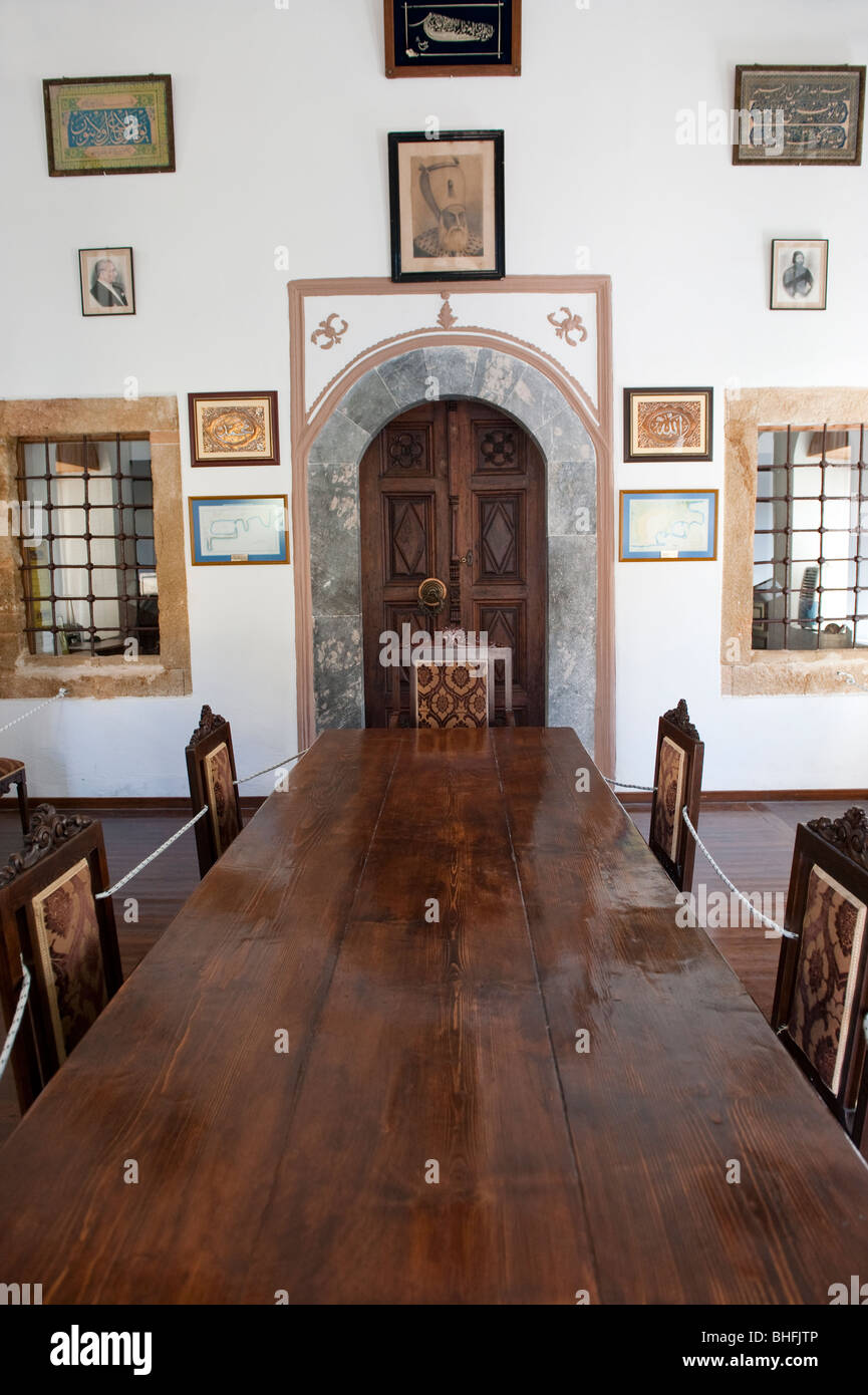 Inside the Islamic Library, Rhodes Old Town, Greece Stock Photo - Alamy