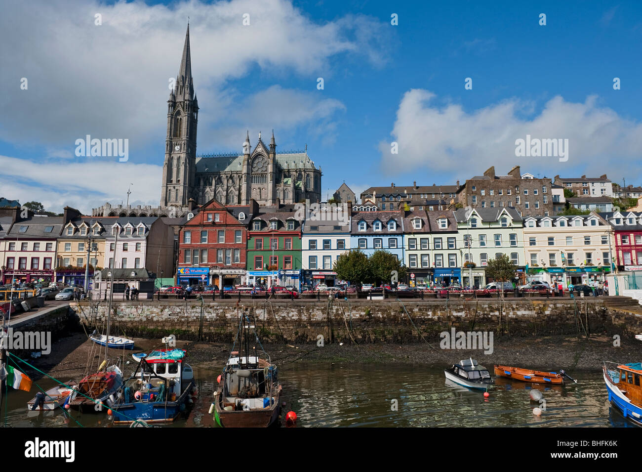 Cobh Waterfront and St. Colman’s Cathedral, Ireland Stock Photo - Alamy