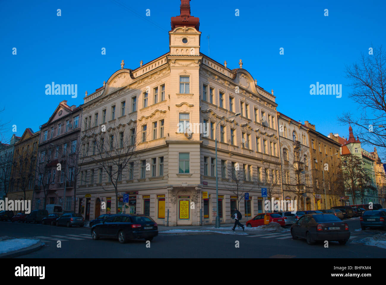 Krizikova street Karlin central Prague Czech Republic Europe Stock ...