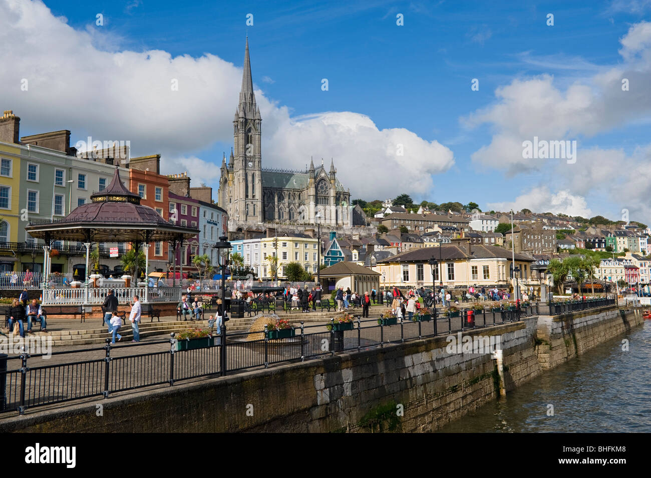 Cobh Waterfront and St. Colman’s Cathedral, Ireland Stock Photo - Alamy
