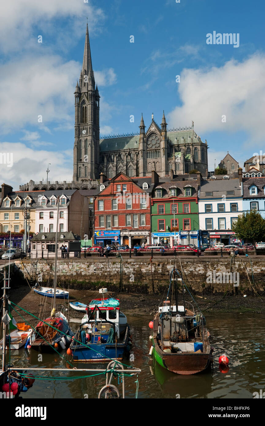Cobh Waterfront and St. Colman’s Cathedral, Ireland Stock Photo - Alamy