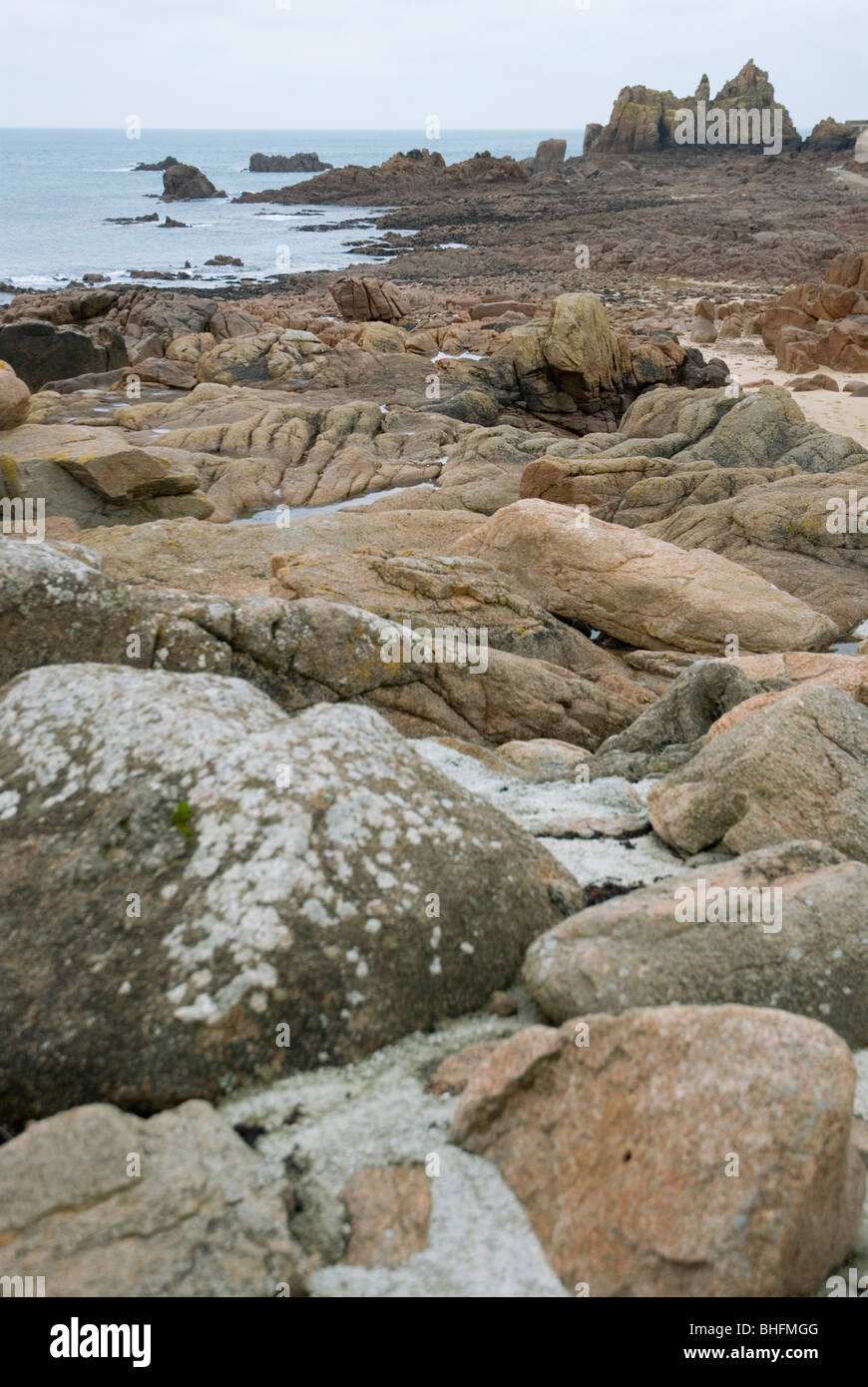 coast Jersey British Channel Islands Stock Photo - Alamy