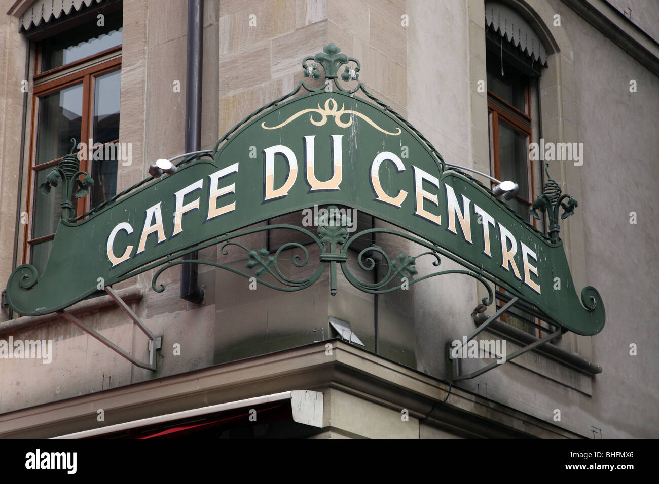 Cafe du Centre, famous Geneva fish restaurant Stock Photo - Alamy