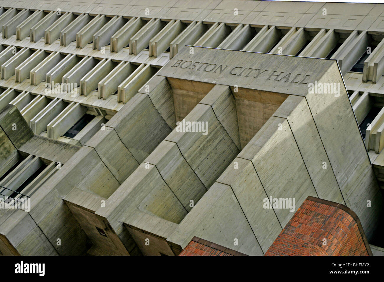 City Hall Boston building details Stock Photo - Alamy