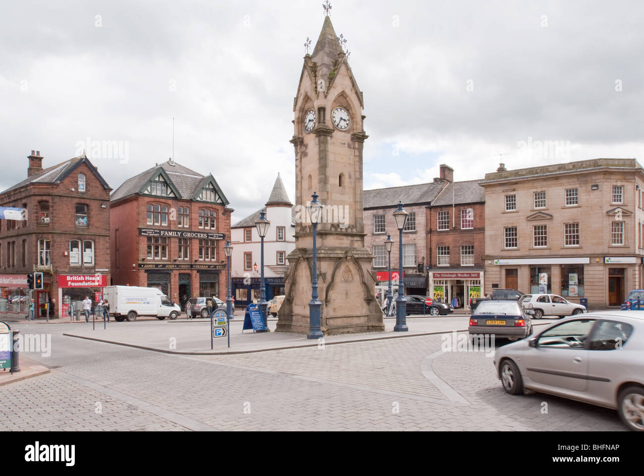 The Market Square, Penrith Cumbria Stock Photo - Alamy
