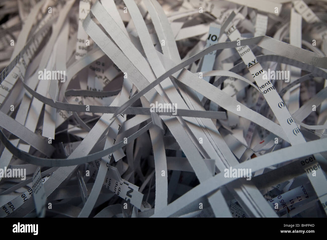 Shredded paper from a waste paper bin Stock Photo - Alamy